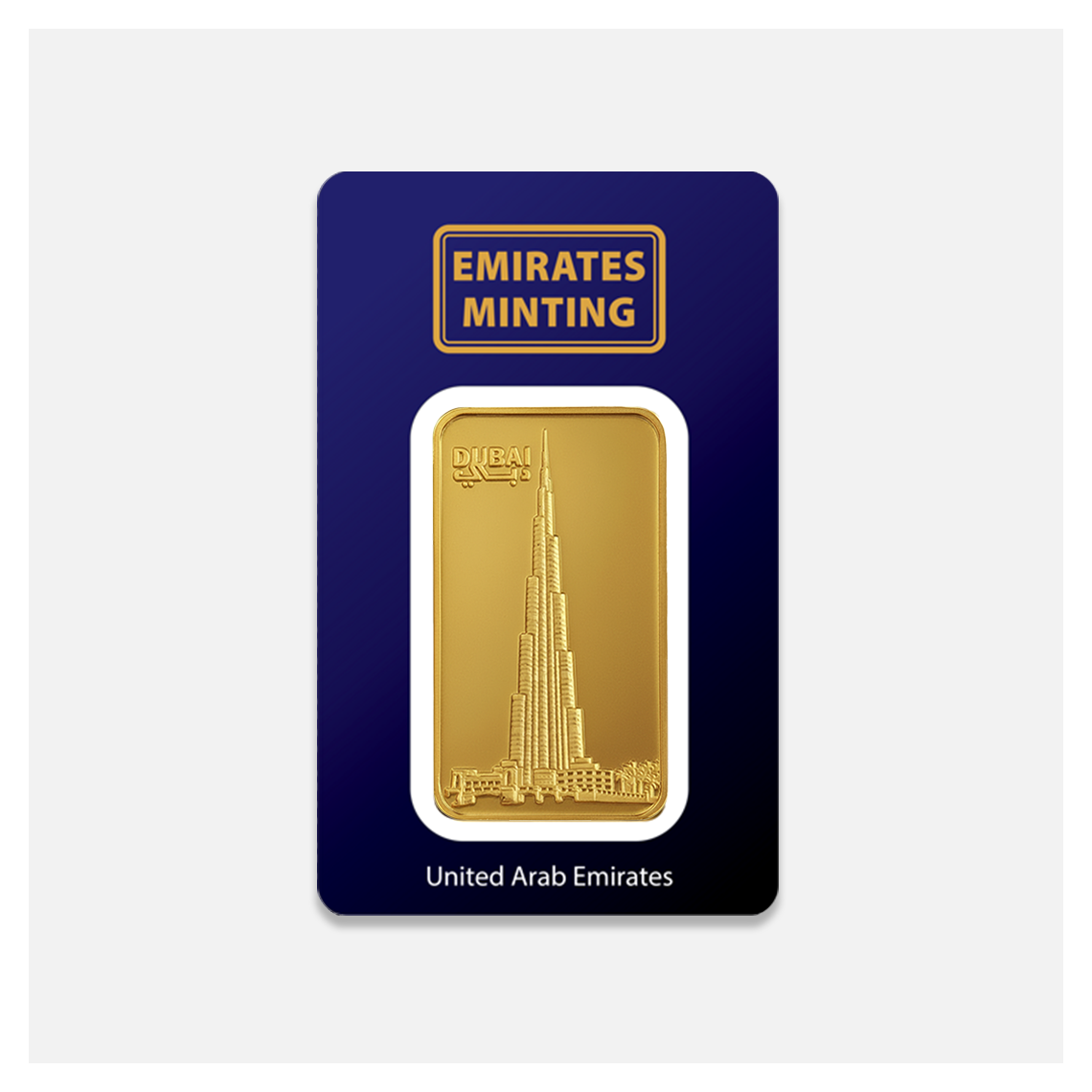 100 g sztabka złota Burj Khalifa Emirates Minting